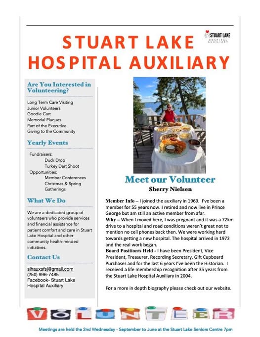 55 Years of Volunteering - BC Association of Healthcare Auxiliaries